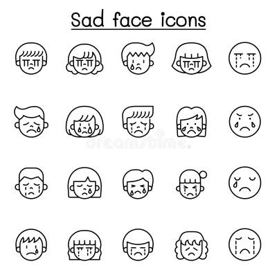 Depression Face Illustration Stock Illustrations – 18,894 Depression ...