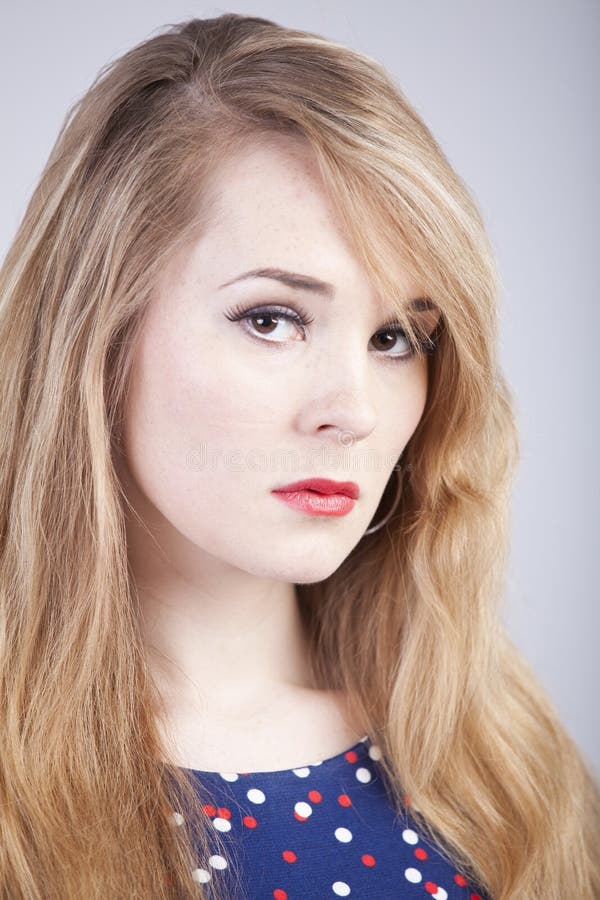 Sad Face portrait stock image. Image of female, portrait - 25225057