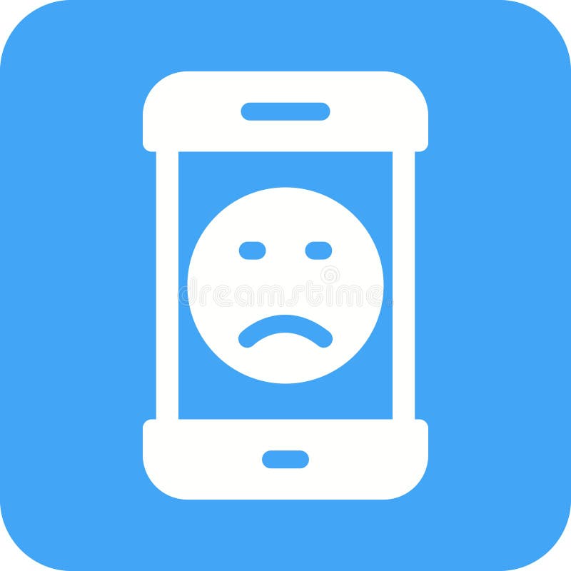 Sad Face stock vector. Illustration of upset, screen - 84634178