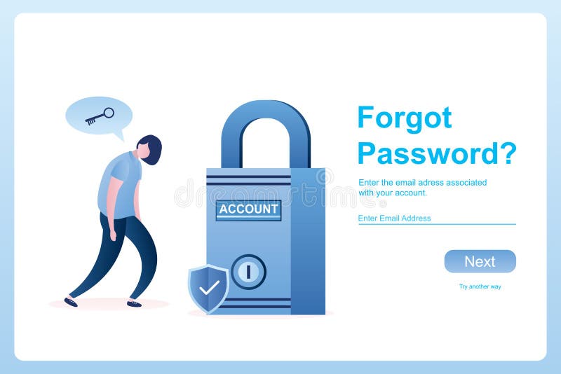 Forgot Lock Office Password Icon Stock Vector - Illustration of access ... Forgot Lock Office Password Icon Stock Vector - Illustration of access ...