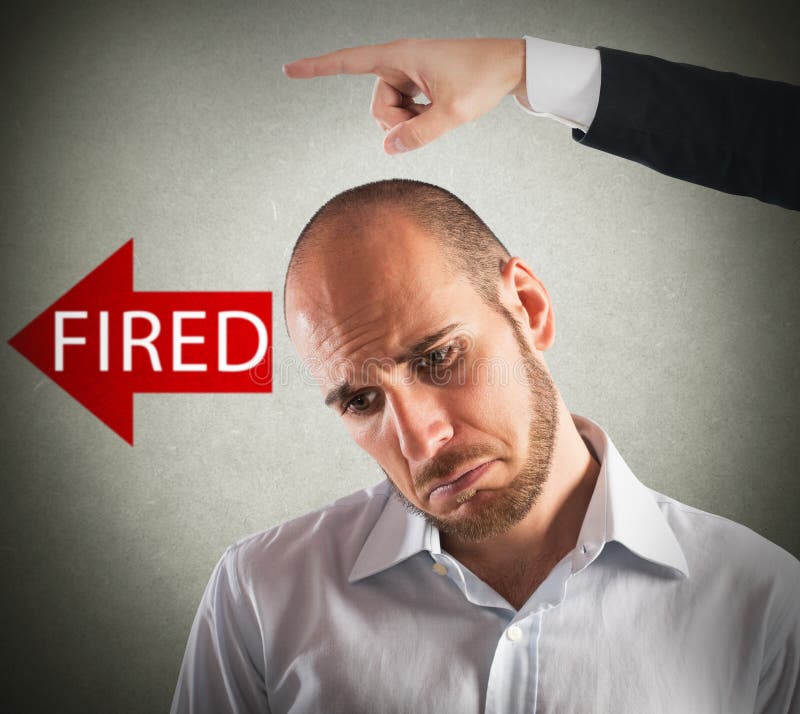 Sad fired businessman stock image. Image of occupation - 62073261