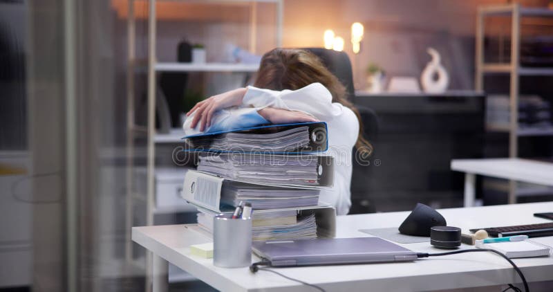 Frustrated Sad Accountant Woman Stock Image - Image of accountant ...