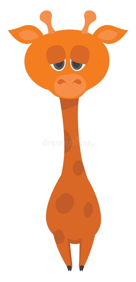 Sad Giraffe Clipart