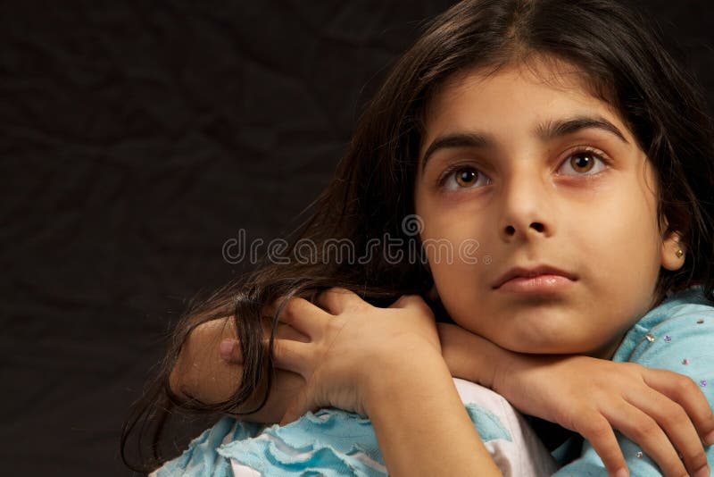 Sad Girl stock image. Image of girl, family, negative - 15799419