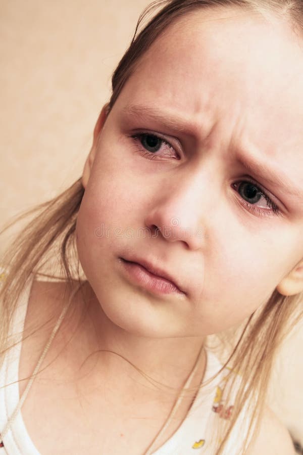 Young Girl Crying stock image. Image of angry, runny, face - 5253277