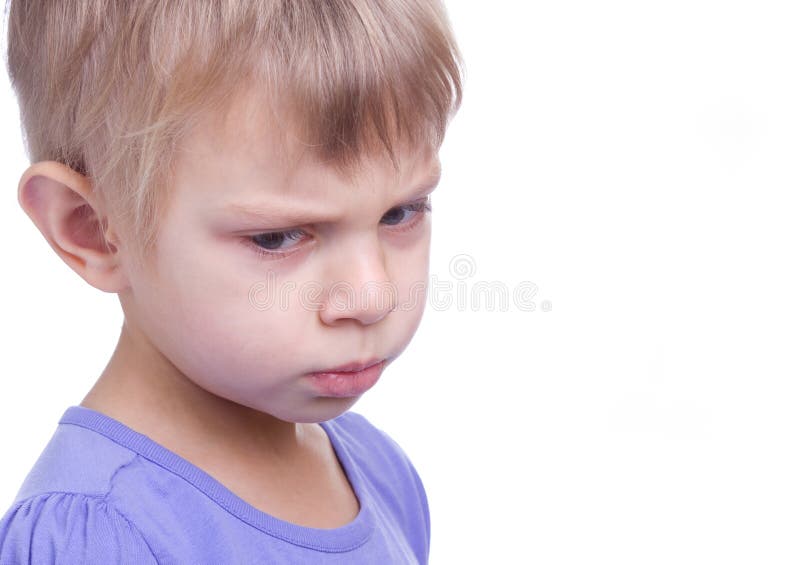 Cute, Exasperated Little Girl Stock Photo - Image of expression ...