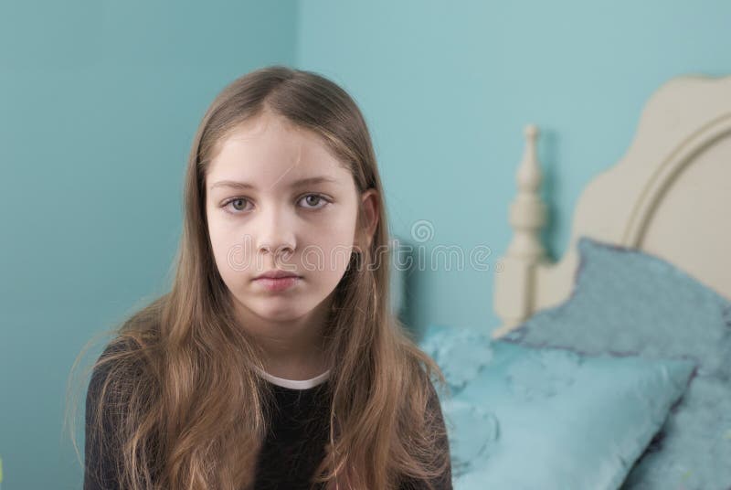 Sad Girl stock photo. Image of girl, alone, forlorned - 28182856