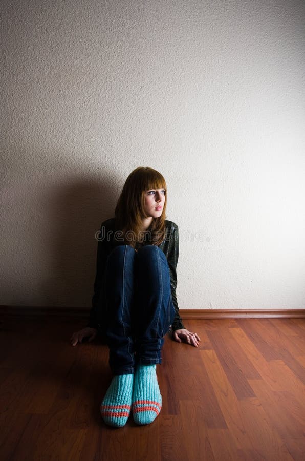 Sad girl stock image. Image of girl, beautiful, modern - 8039657