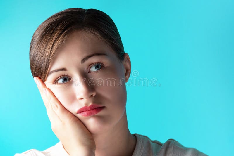 Sad Woman Leaned Head Stock Photos - Free & Royalty-Free Stock Photos ...
