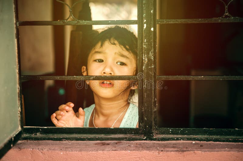 Scared Girl Looking Out Window Stock Photos - Free & Royalty-Free Stock ...