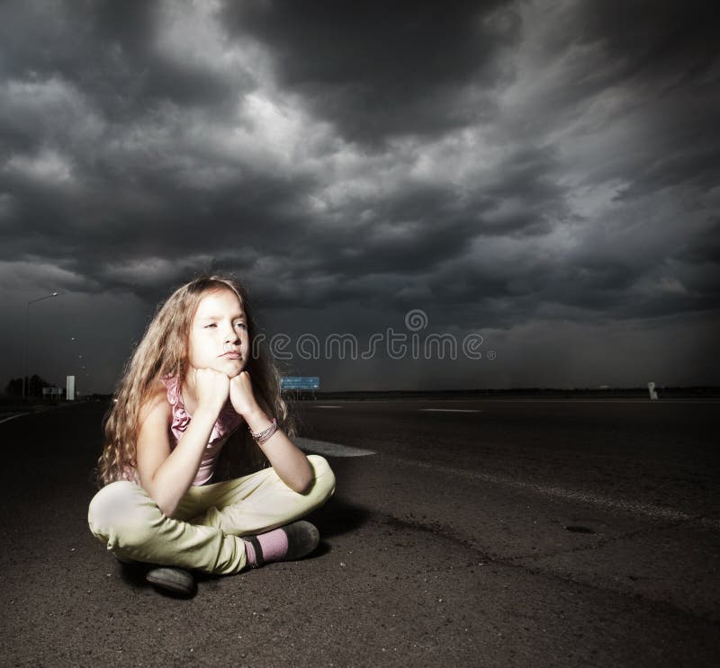 Neglected lonely child stock image. Image of lonely, child - 14688235