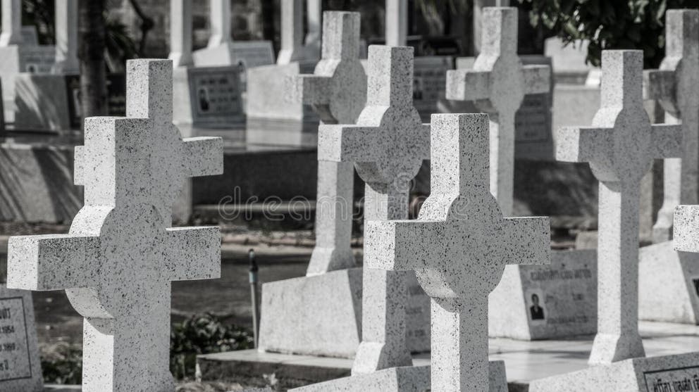Sad graveyard stock image. Image of cemetery, dead, grave - 30671117