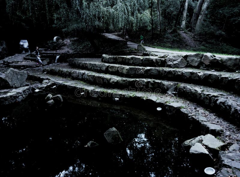 Sad grey day stock image. Image of park, cold, grey - 133480333