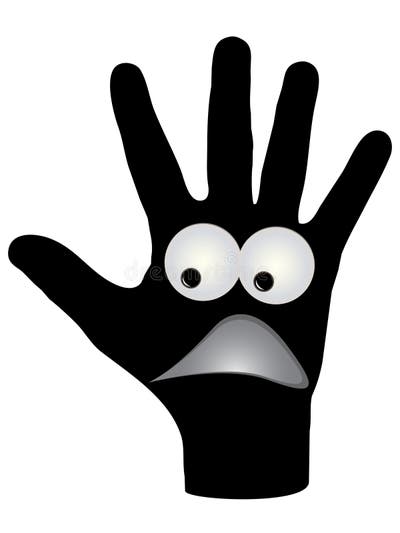 Sad hand stock vector. Illustration of idea, sulk, finger - 7060328