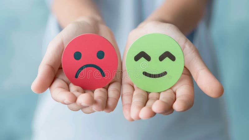 The Sad and Happy Emojis.AI Generated Image Stock Photo - Image of ...
