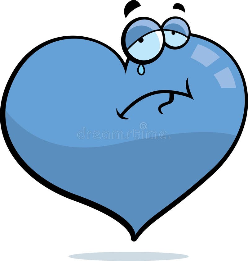 Sad Heart stock vector. Illustration of broken, upset - 13092063