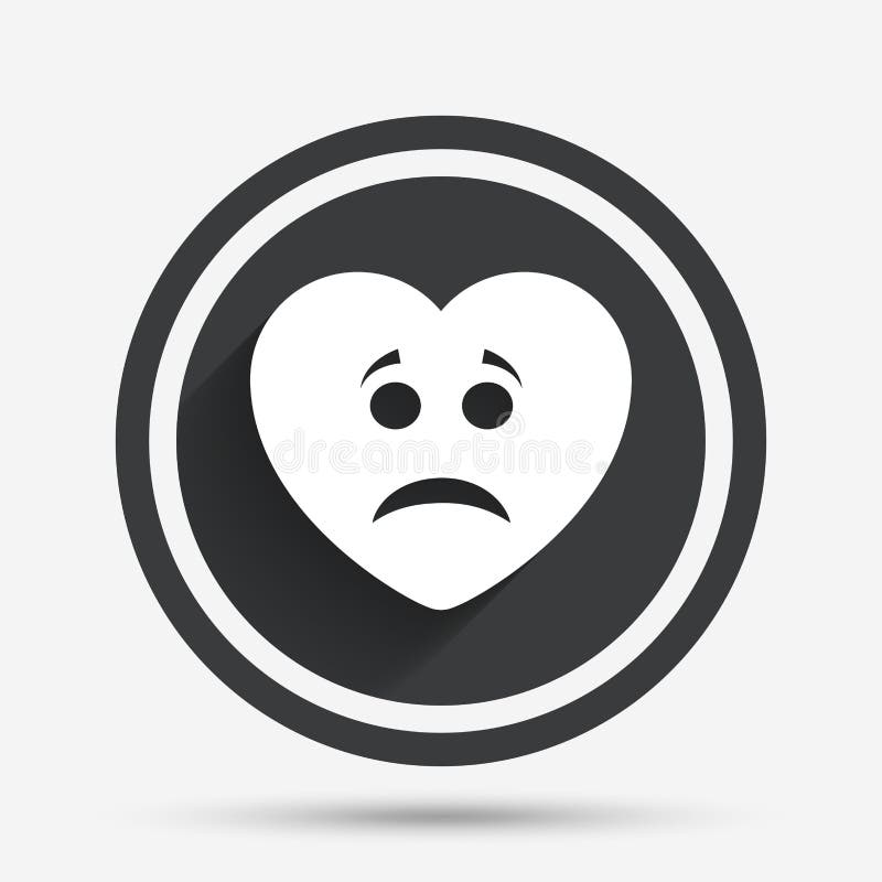 Sad Heart Face Stock Illustrations – 9,056 Sad Heart Face Stock ...