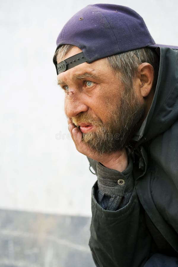 Homeless man stock photo. Image of adult, human, hopeless - 9312128