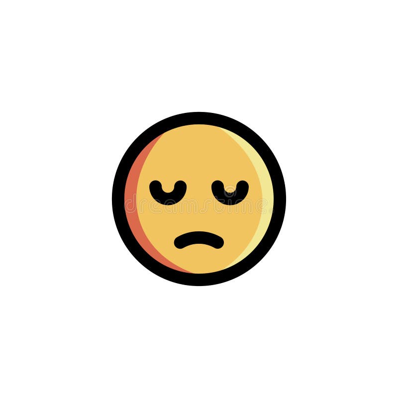 Sad Icon stock vector. Illustration of embarrassment - 219917085