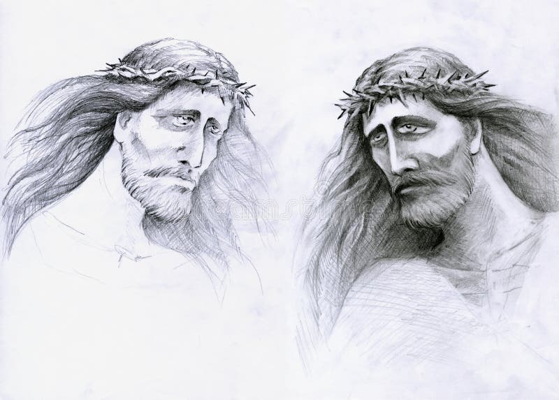 Jesus Face stock vector. Illustration of face, sign, design - 59063715