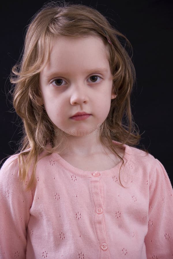 Sad kid stock image. Image of depressed, cute, serious - 2510627