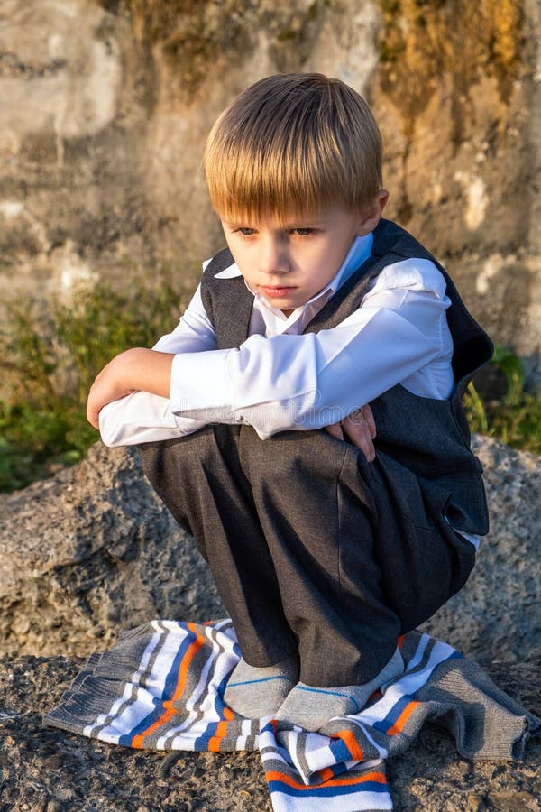 Sad Kid outdoor stock photo. Image of outdoor, outcast - 221420046