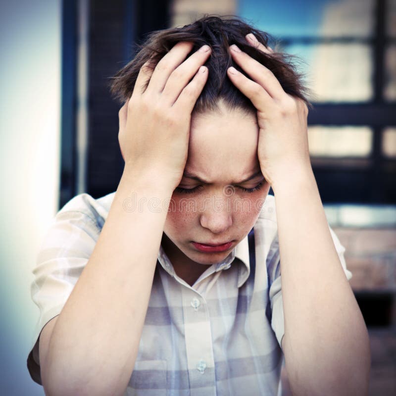 Troubled Man stock image. Image of stand, headache, pang - 30940633