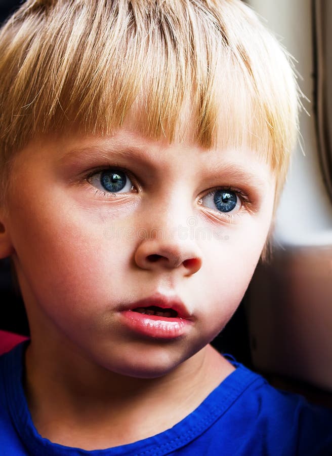 Sad Kid Portrait stock photo. Image of departure, sadness - 220067532