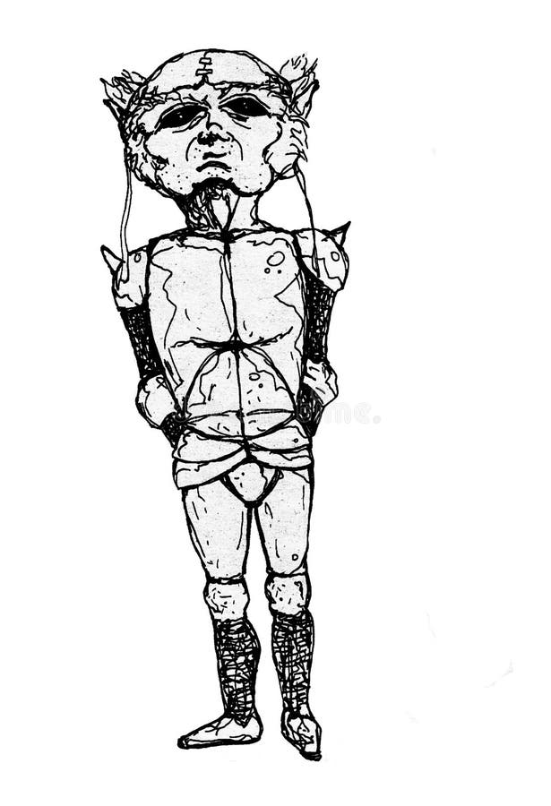 Sad Cartoon Knight stock vector. Illustration of graphic - 47714431