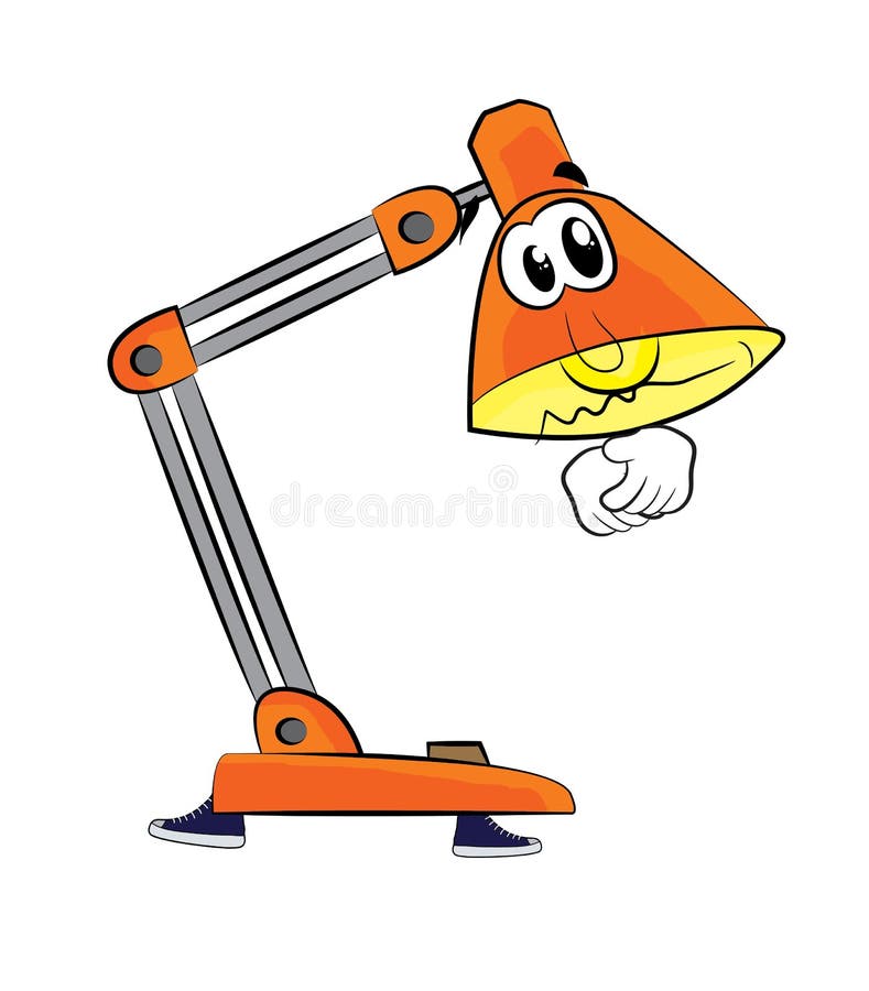 Sad lamp cartoon stock illustration. Illustration of sorrow - 49314247