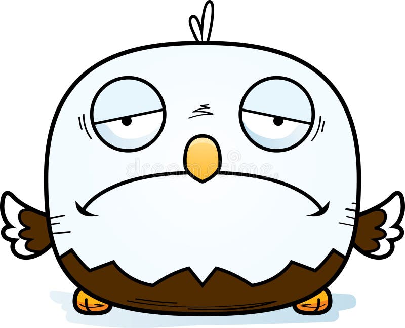 Sad Little Bald Eagle stock vector. Illustration of bird - 115885221