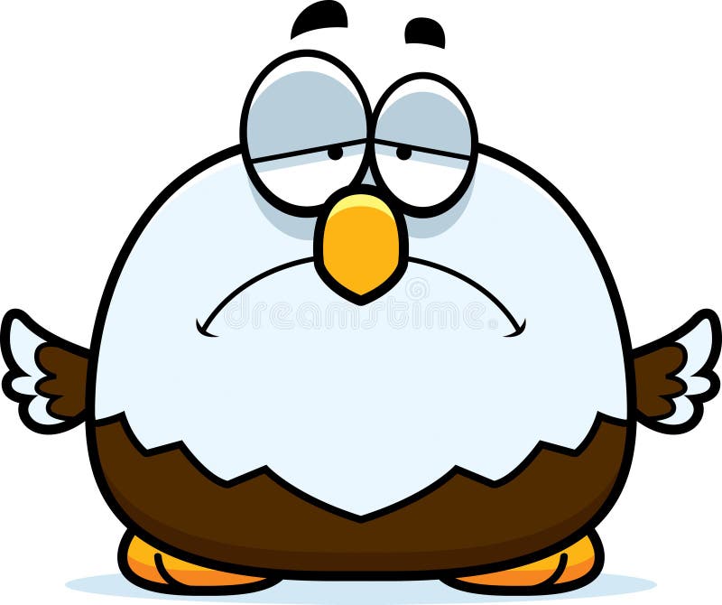 Sad Little Bald Eagle stock vector. Illustration of baby - 47400431