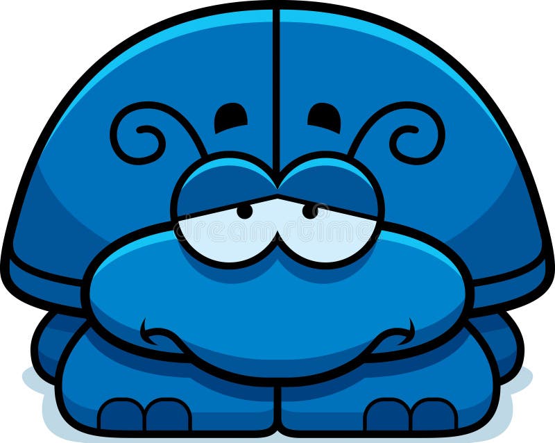 Sad Little Beetle stock vector. Illustration of shell - 47091829