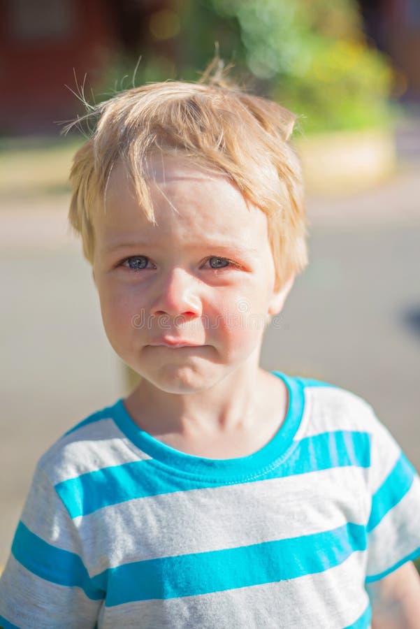 Sad little boy stock image. Image of people, person, caucasian - 50240853