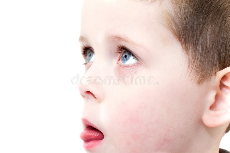 Grumpy Little Boy with Sad Bottom Lip Stock Image - Image of lonely ...