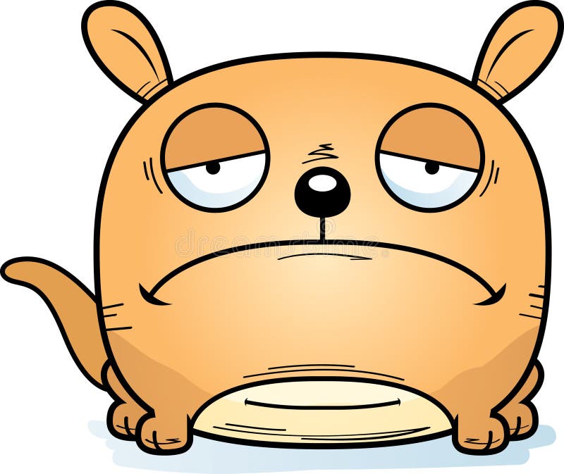 Sad Little Kangaroo stock vector. Illustration of animal - 116184906