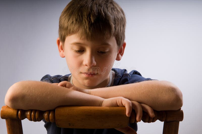 Sad little kid stock photo. Image of unhappy, serious - 17649946