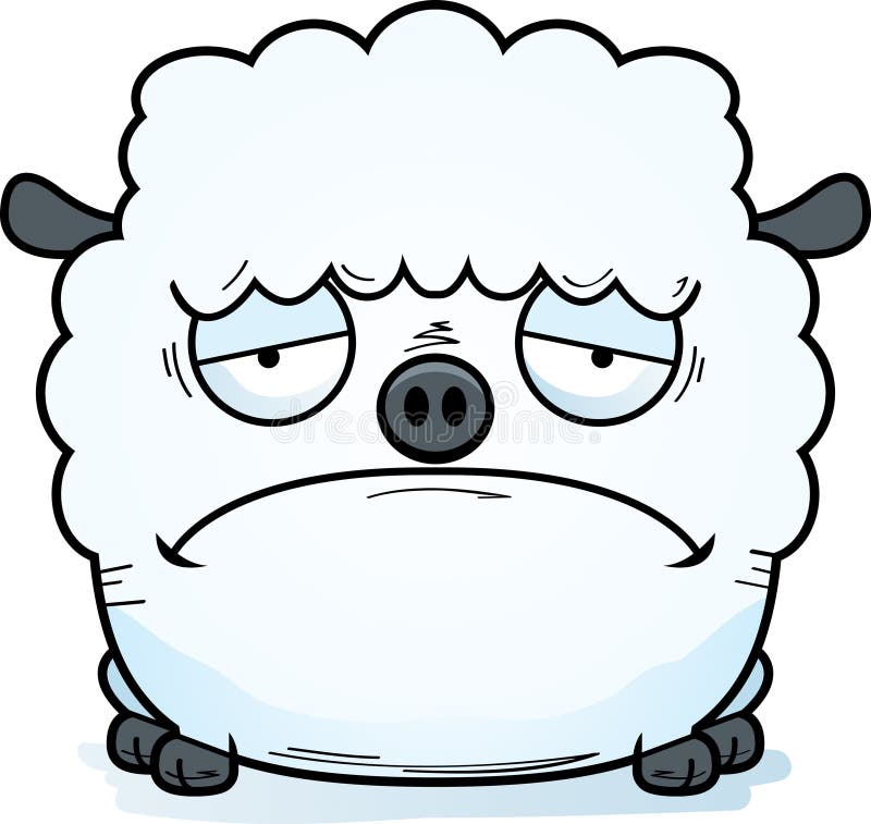 Cartoon Sly Lamb stock vector. Illustration of little - 47053921