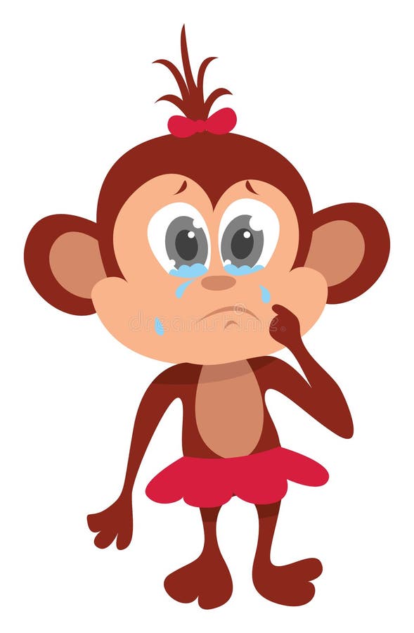 Monkey Sad Vector Stock Illustrations – 562 Monkey Sad Vector Stock ...