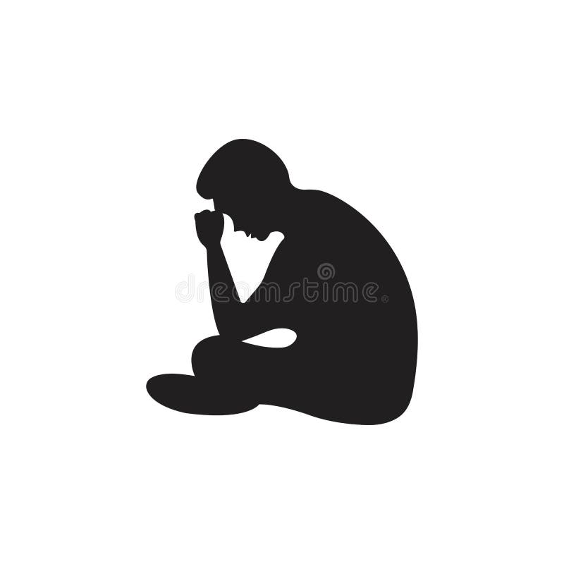 Sad logo icon vector stock vector. Illustration of logo - 239005882
