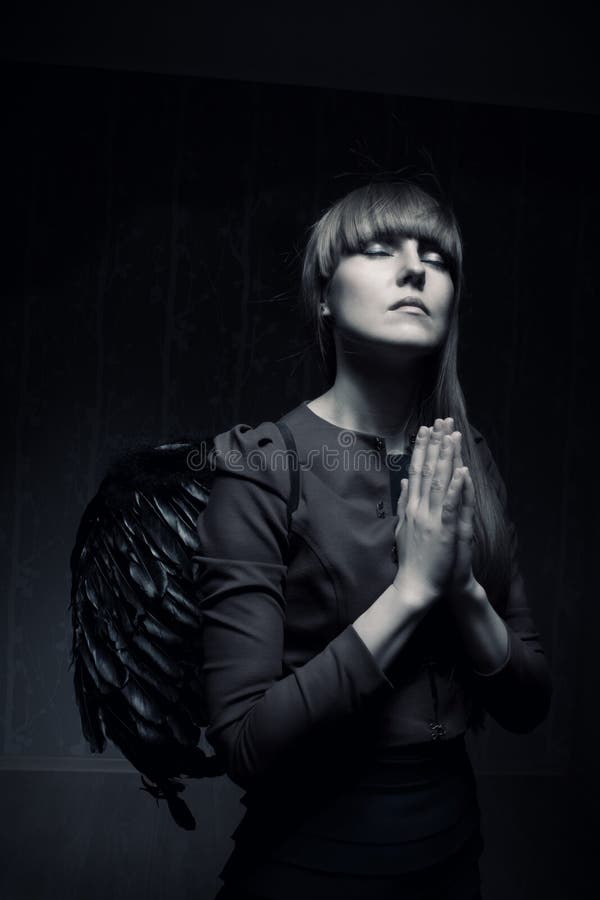 Lonely angel stock image. Image of prayer, religion, angel - 30109735