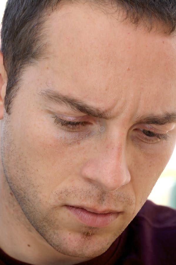 Sad look stock image. Image of pensive, thoughtful, handsome - 1698187