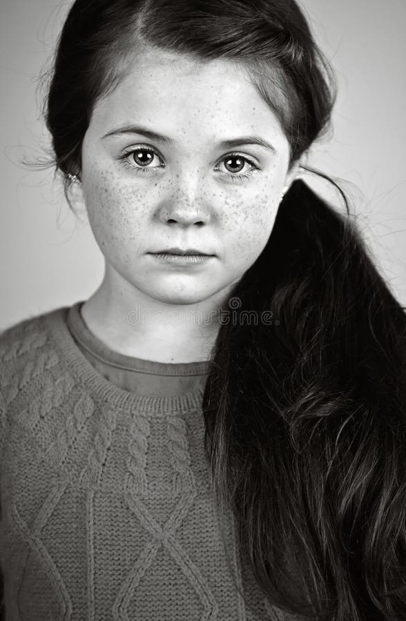 Sad Looking Child stock image. Image of primary, pose - 13112669