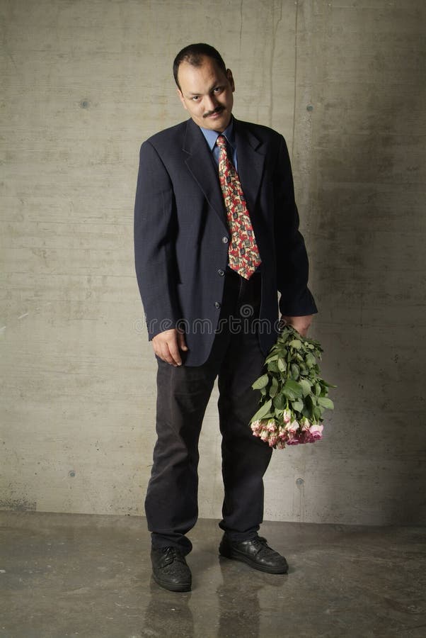 Sad man stock image. Image of fickleness, flower, depression - 1724391