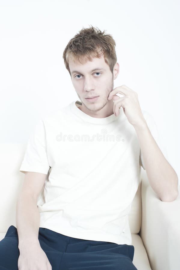 Sad man stock image. Image of pain, frustration, depression - 17918439