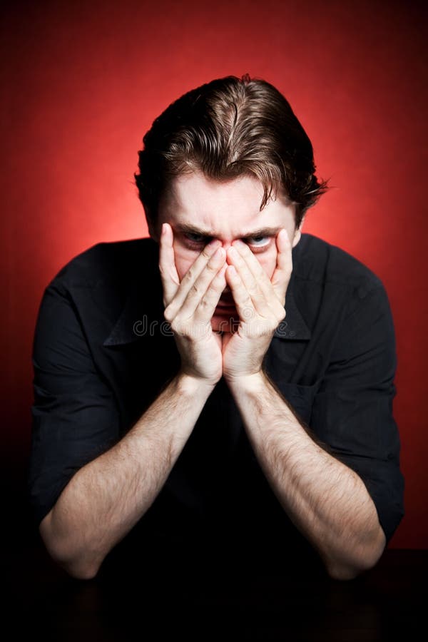 Sad man stock photo. Image of disappointed, adult, beard - 21211822