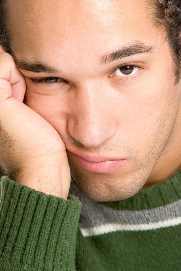 Bored Man stock image. Image of handsome, borinig, sadness - 821833