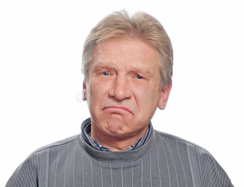 Man with a Smile and Sad Man Stock Photo - Image of pullover, good: 7857048