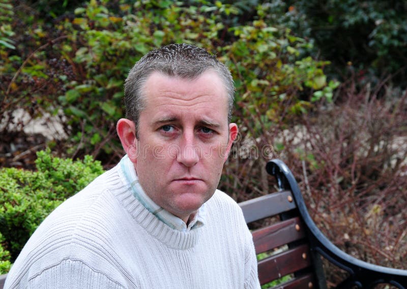 Sad man stock photo. Image of concerned, mature, person - 7471116