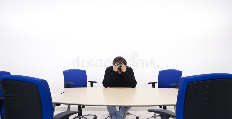 Sad man stock photo. Image of examine, meeting, crying - 7604462